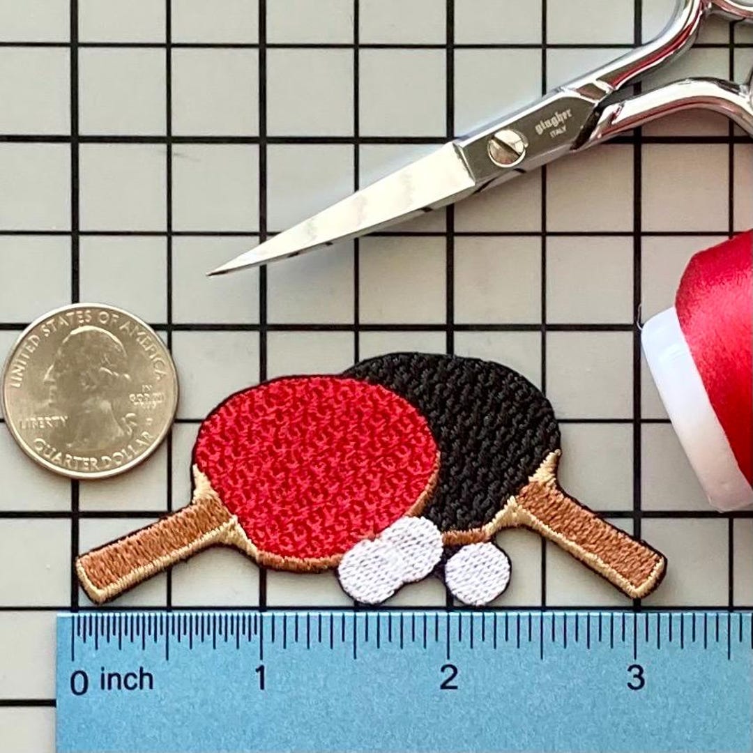 Ping Pong Patch Iron on No Name - Etsy