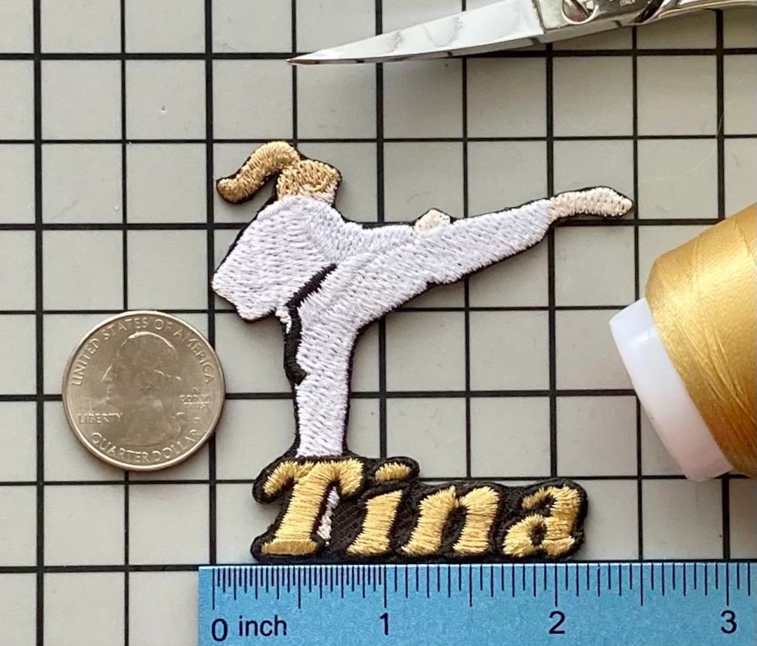 Personalized Female Karate Name Patch: Custom Embroidered Iron-on ...