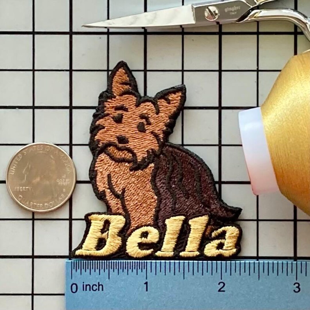 Personalized Yorkie Dog Patch: Custom Embroidered Iron-on Applique - Etsy
