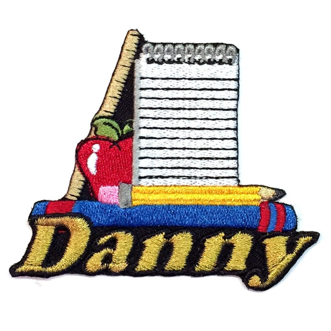 School Supplies Patch Custom Personalized Iron-on - Etsy