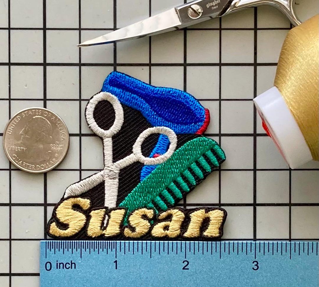 Personalized Hair Stylist Name Patch: Custom Embroidered Iron-on ...