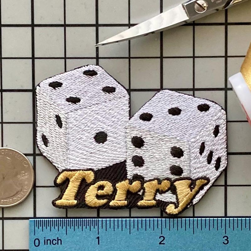 Embroidered Dice Bag - Etsy