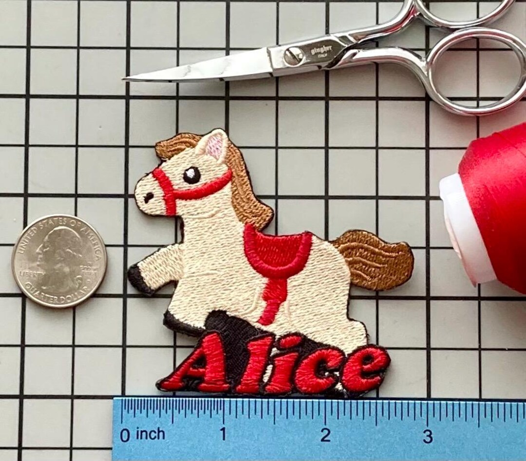 Personalized Horse Pony Name Patch: Custom Embroidered Iron-on Applique ...