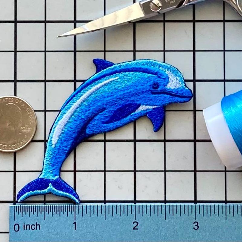 Dolphin Applique - Etsy