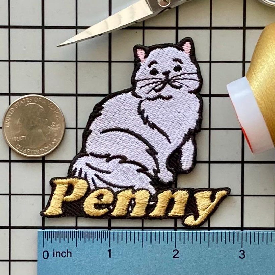 Personalized Persian Cat Patch: Custom Embroidered Iron-on Applique - Etsy
