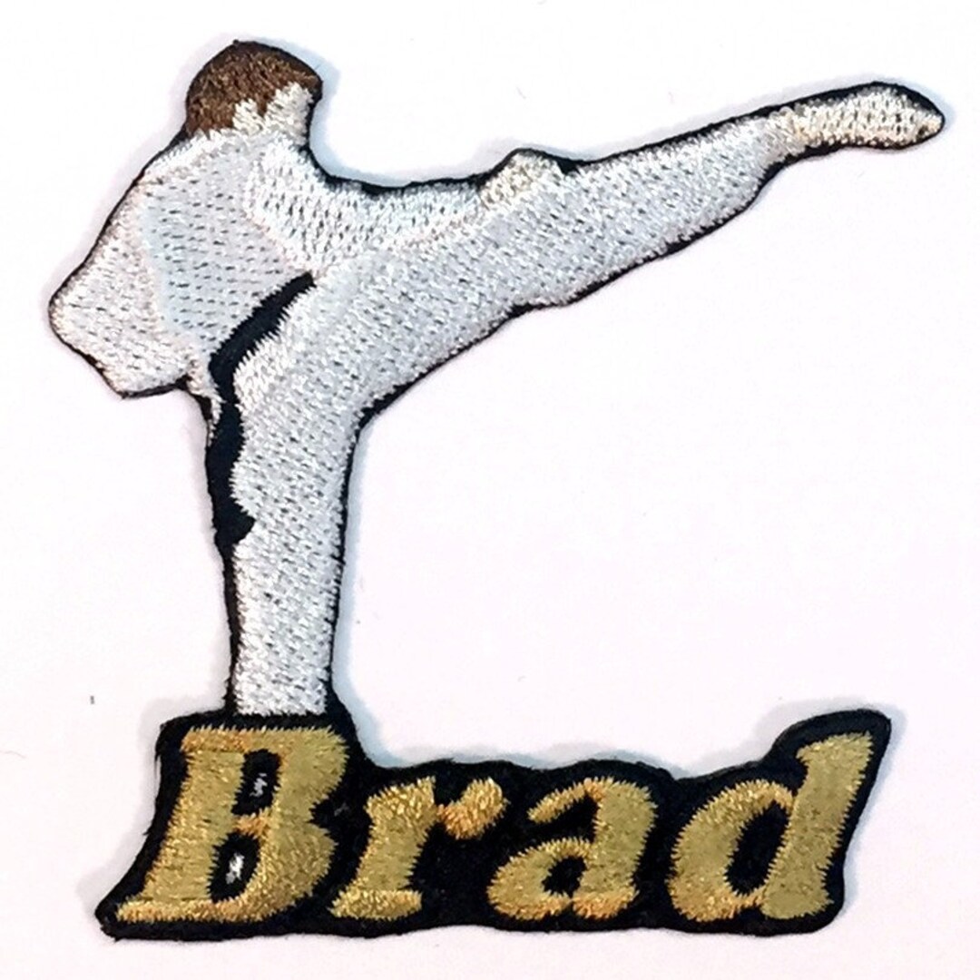 Karate Male Custom Personalized Iron-on Patch - Etsy