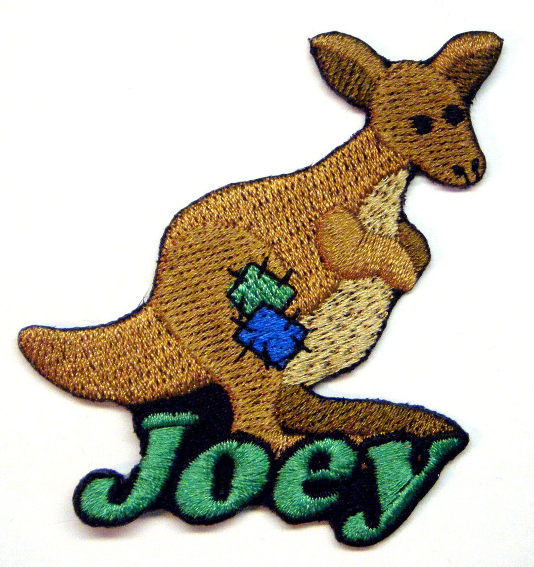 Personalized Kangaroo Patch/custom Name/iron-on 2 1/2" by 2 3/4"/fun ...