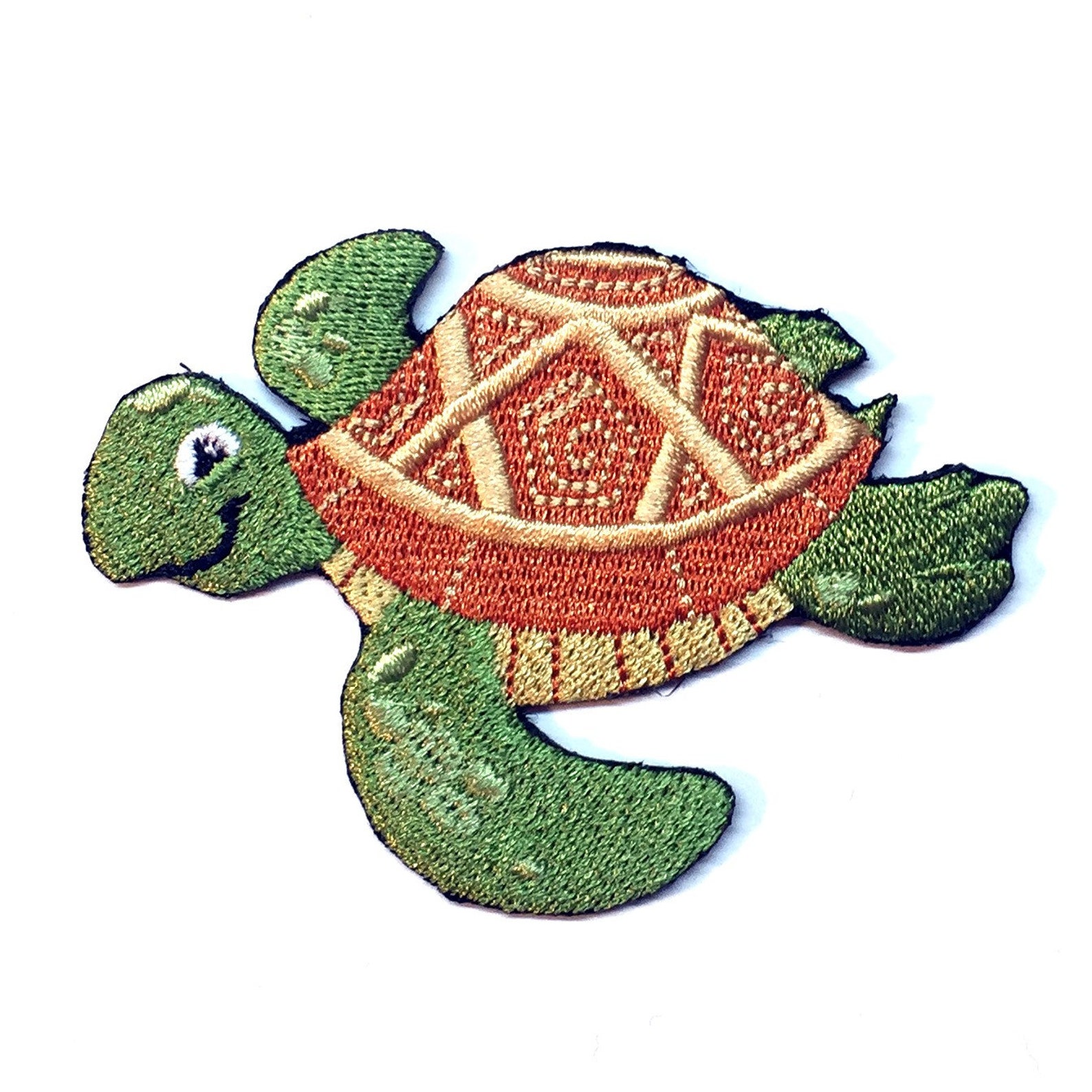 Turtle Iron on Patch No Name - Etsy