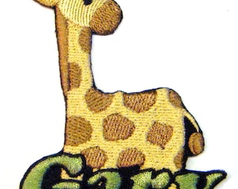 Giraffe Embroidered Patch Animal Patches giraffe Embroidery Designs Planner Accessories Baby ...