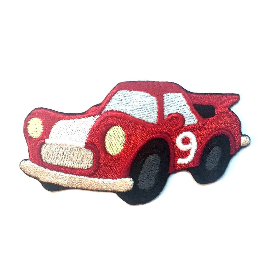 Race Car Iron on Patch No Name - Etsy