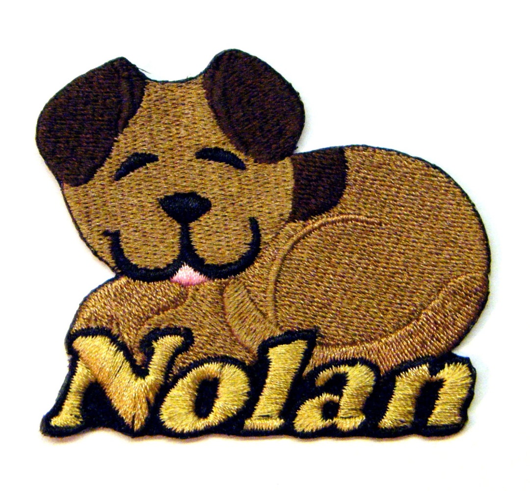 Personalized Puppy Dog Patch/custom Name/iron-on 2 3/4" by 2 1/2"/fun ...