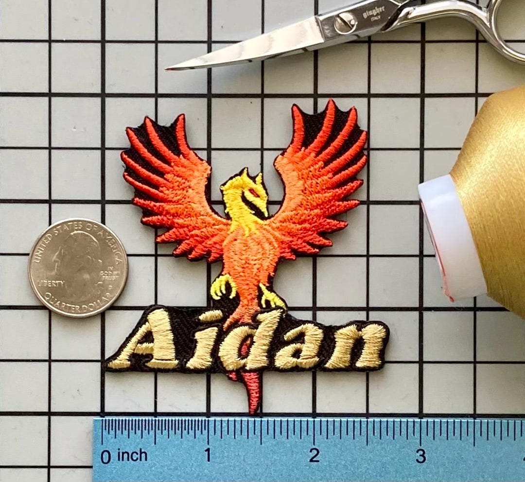 Personalized Phoenix Patch: Custom Embroidered Iron-on Applique - Etsy