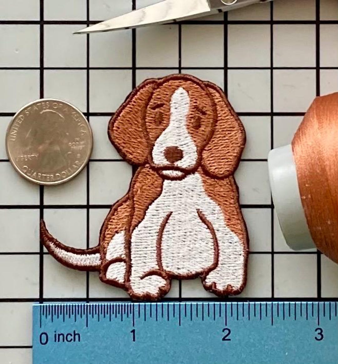 Beagle Dog Patch Iron on No Name - Etsy