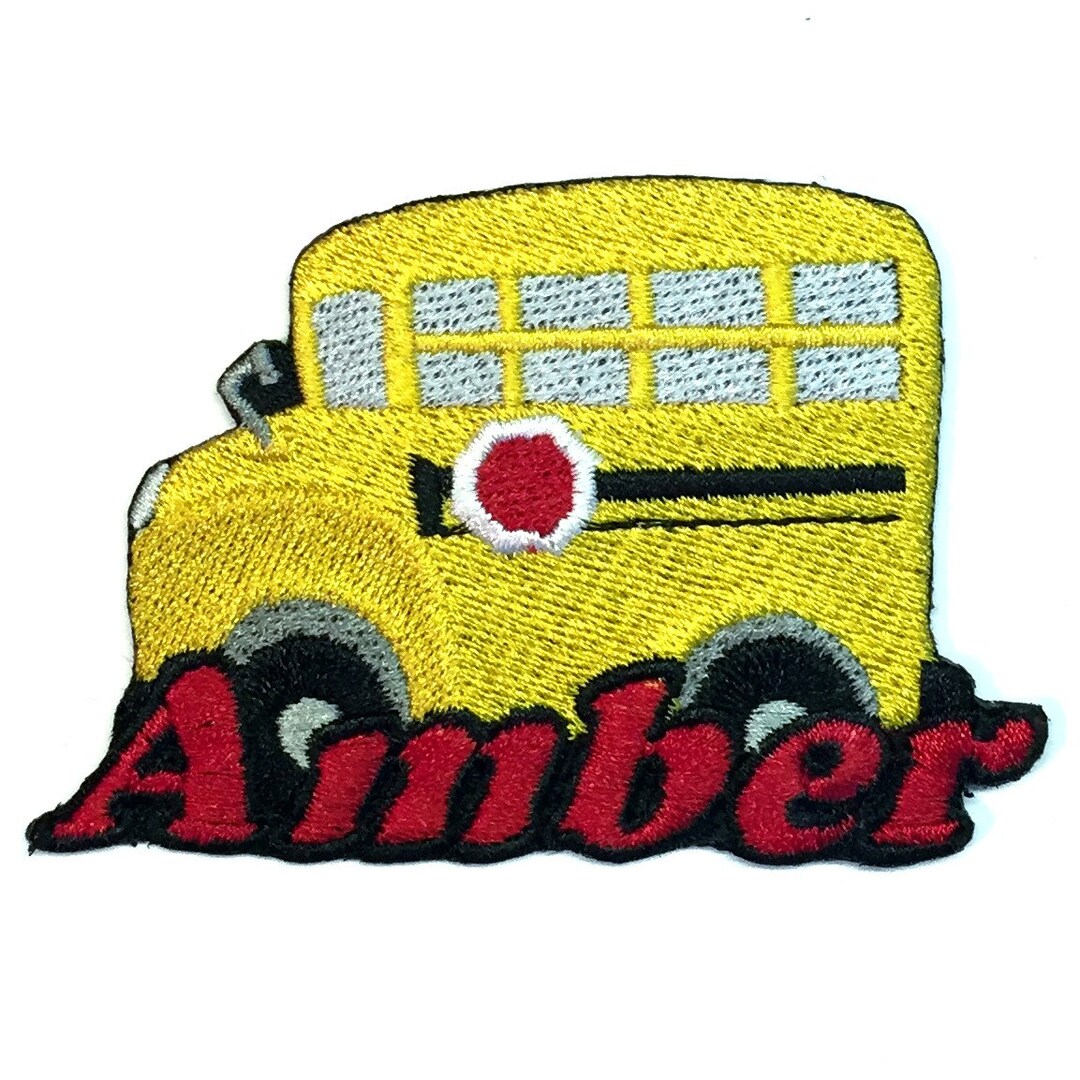 School Bus Patch Custom Personalized Iron-on - Etsy
