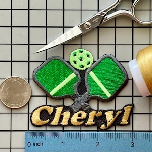 Personalized Pickleball Patch: Custom Embroidered Iron-on Applique - Etsy
