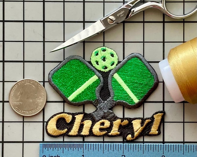 Pickleball Patch Iron on Chenille Patches Pink Pickleball Gift DIY ...