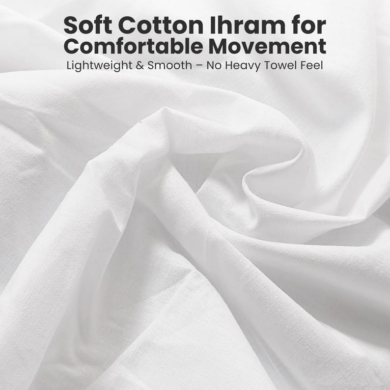 Men's Cotton Ihram: Jumbo Hajj & Umrah Pilgrimage Set - Etsy