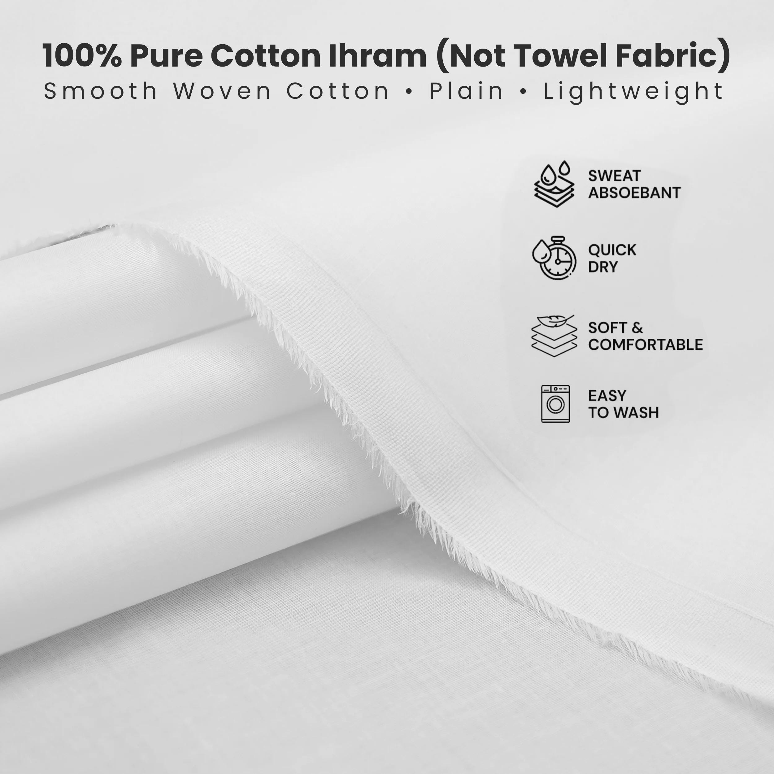 Men's Cotton Ihram: Jumbo Hajj & Umrah Pilgrimage Set - Etsy