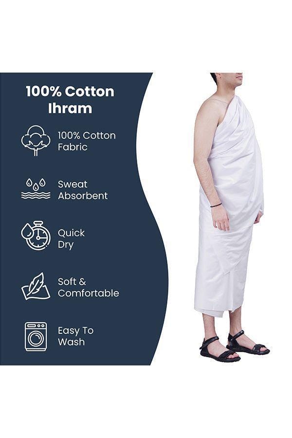 Men's Cotton Ihram: Jumbo Hajj & Umrah Pilgrimage Set - Etsy