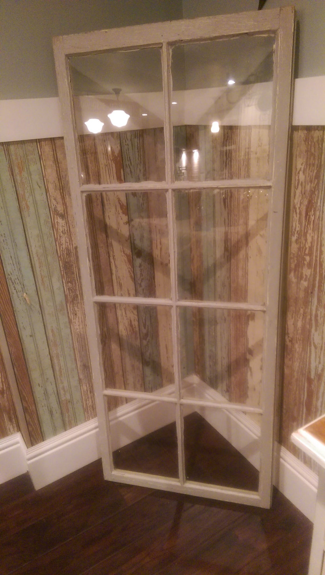 Vintage/antique 8 Pane Window/grey Painted Distressed Vintage | Etsy