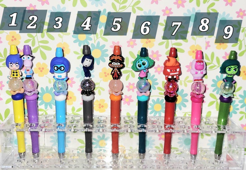 Emotions Character Beadable Pen – Refillable Writing Pen for Teens ...