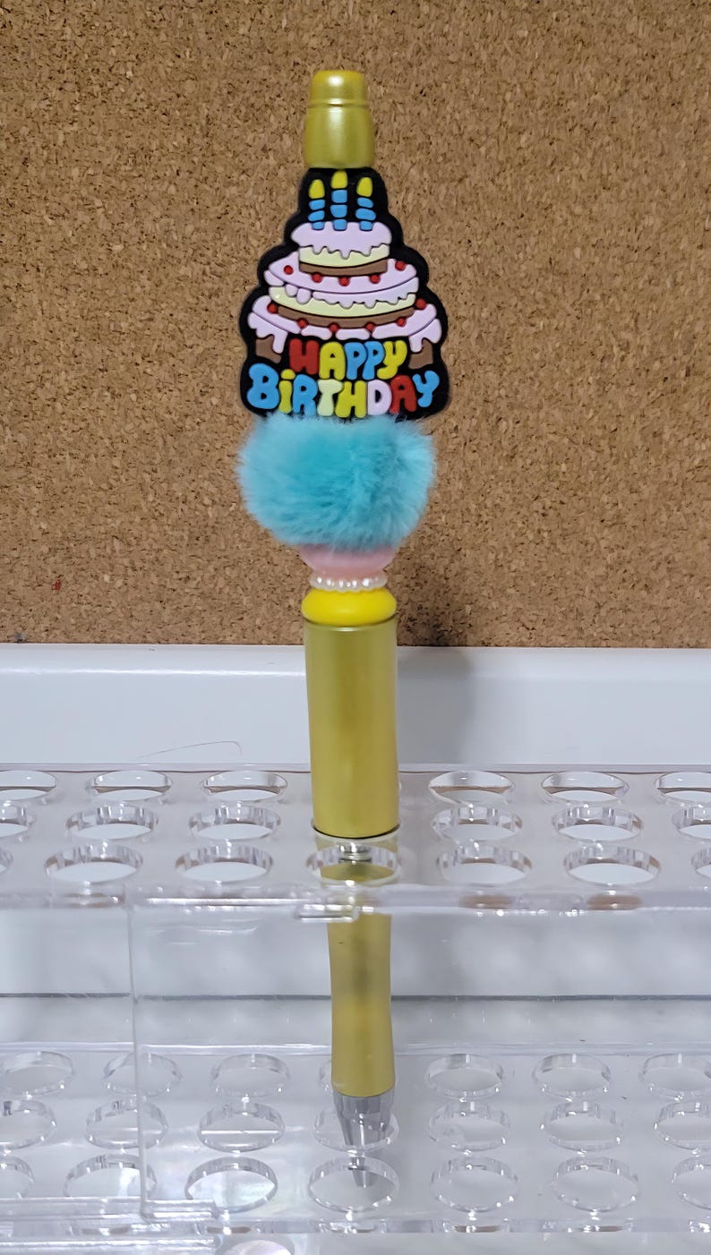 Birthday Beaded Pen – Refillable Ink - Etsy