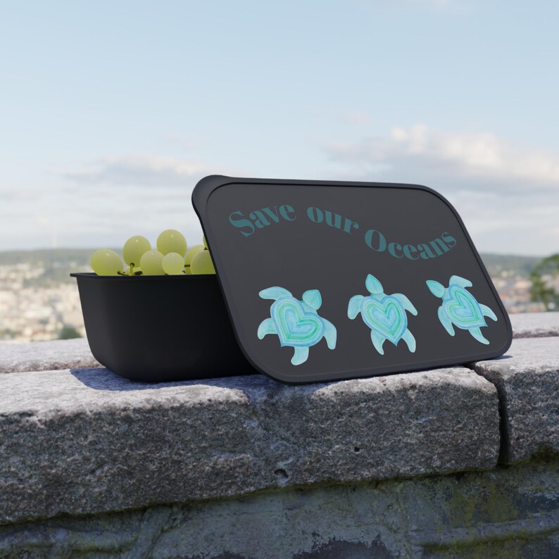 Eco-friendly Bento Box - Save Our Oceans, Turtle Lunch Container ...