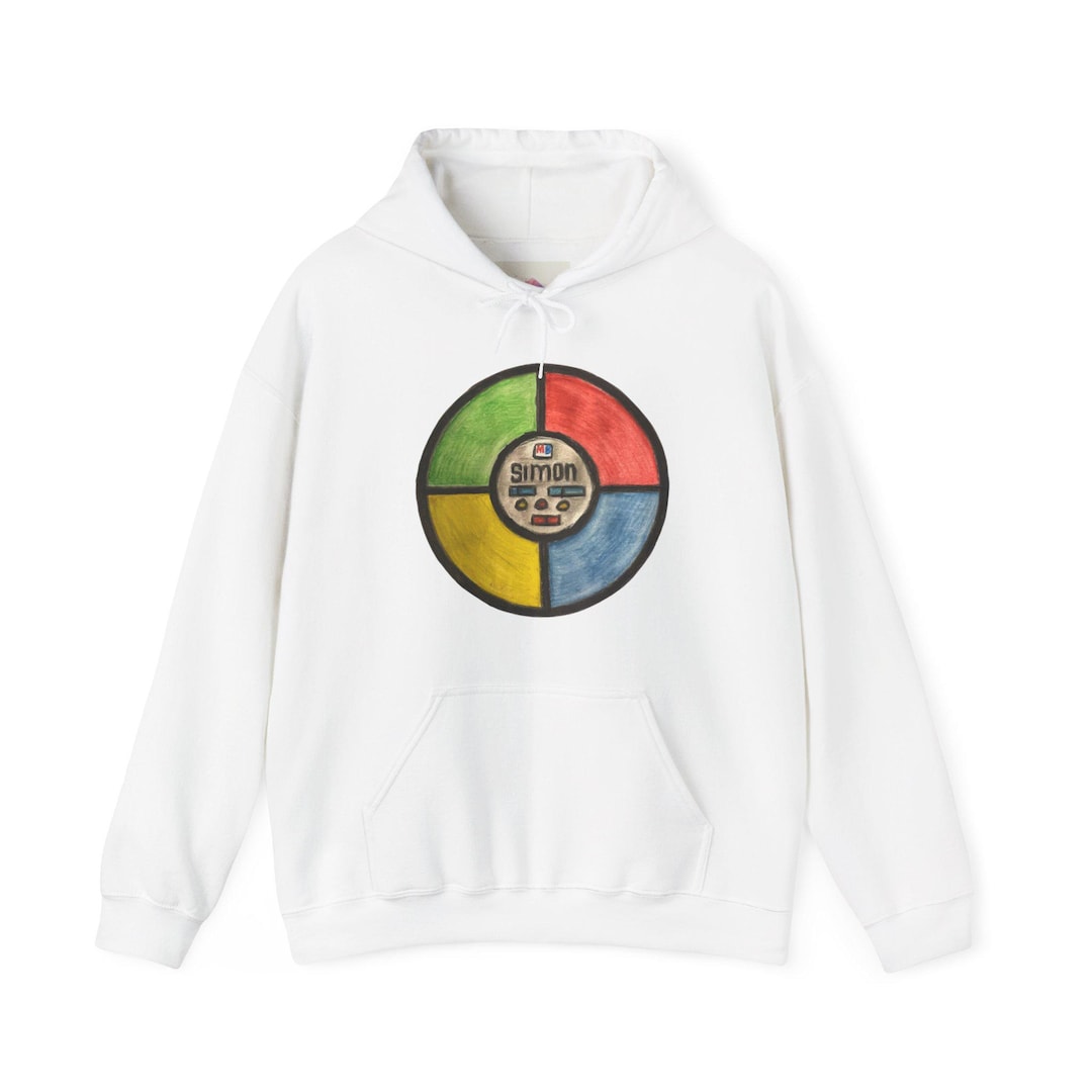 Retro Simon Says Hoodie, Vintage Unisex Sweatshirt, 80s Gamer Apparel ...