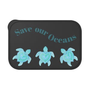 Eco-friendly Bento Box - Save Our Oceans, Turtle Lunch Container ...