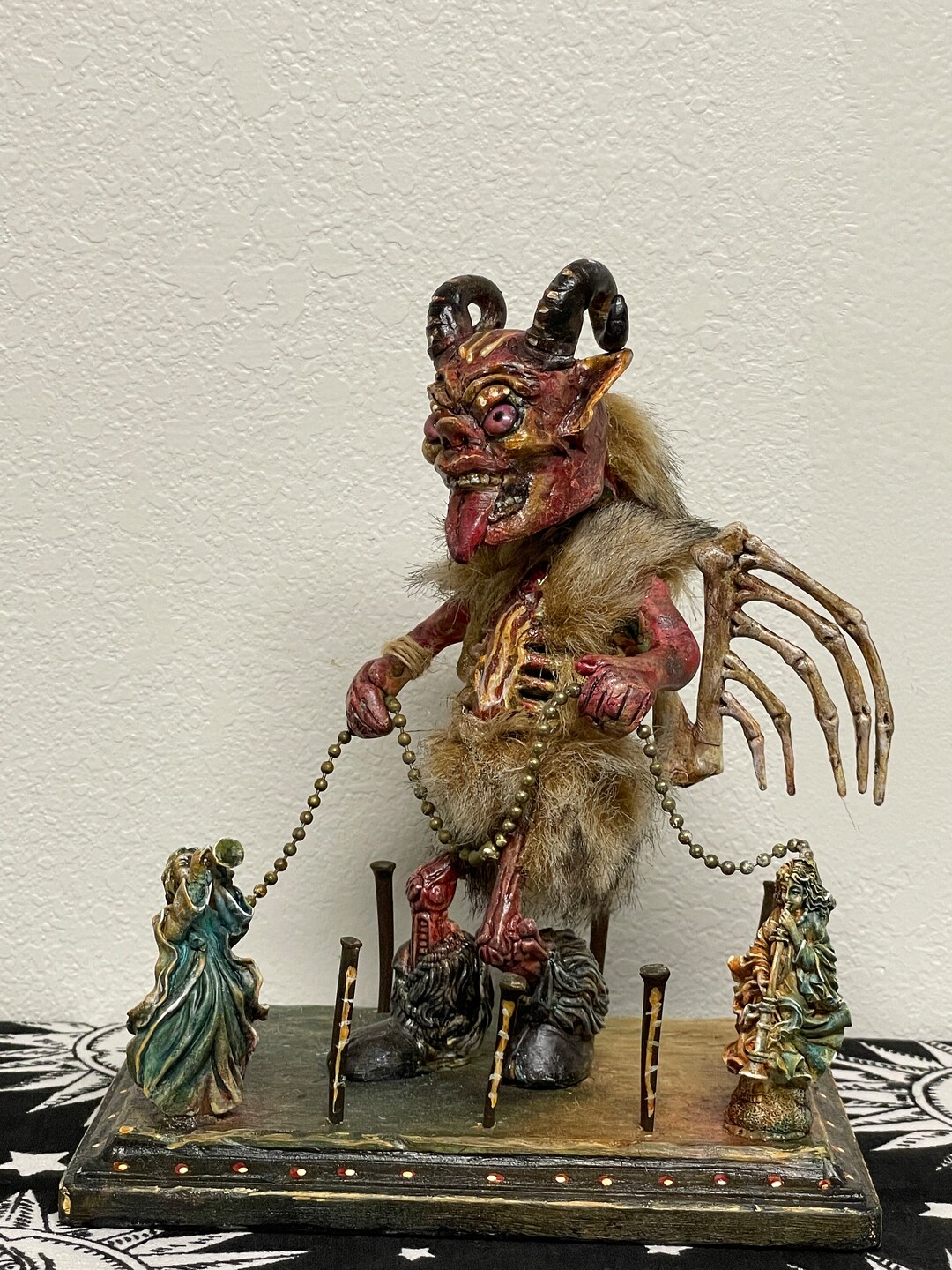 The Devil, 3D Tarot Card,handmade, OOAK , Altered Art Doll, Mixed Media ...