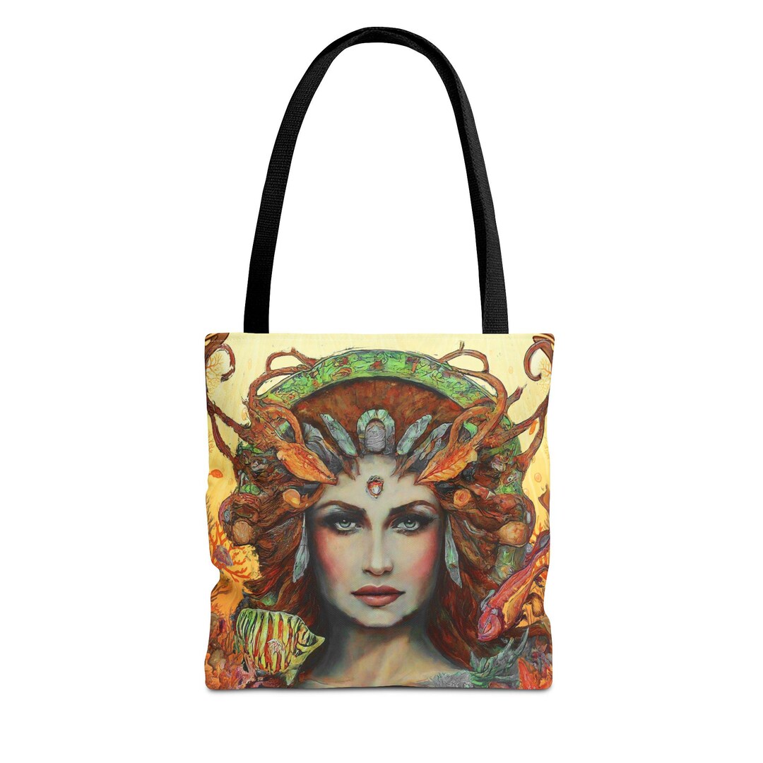 Beautiful Sea Goddess/whimsigoth /fantasy Style Tote Bag AOP - Etsy