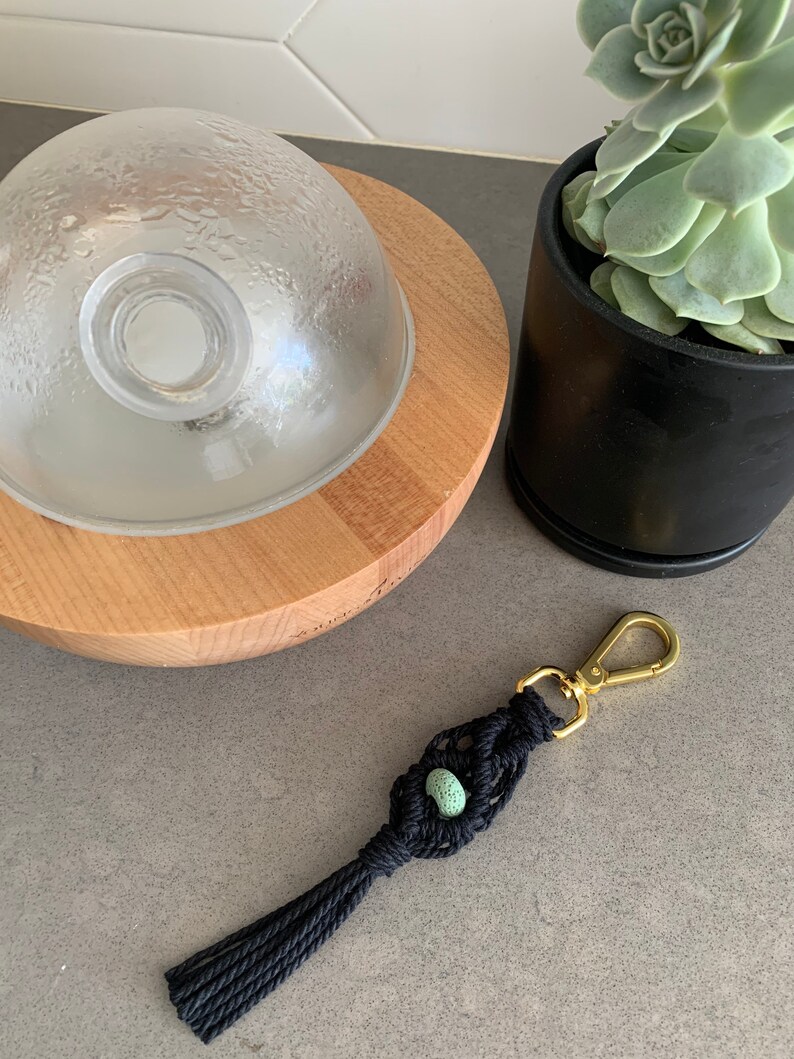 Essential Oil Macrame Keychain Essential Oil Diffuser Purse | Etsy