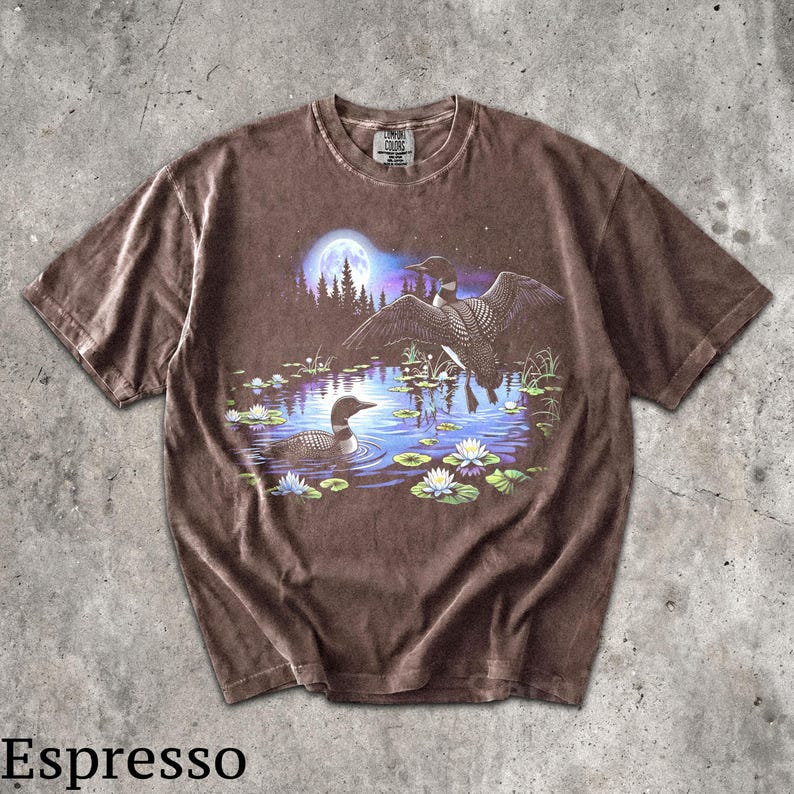 90s Loon Habitat T-shirt - Men & Women's Unisex Graphic Tee - Vintage ...