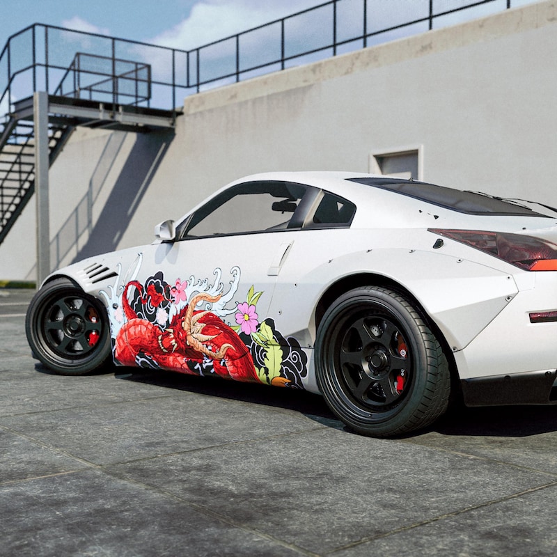 Dragon Vinyl Wrap Car - Etsy UK