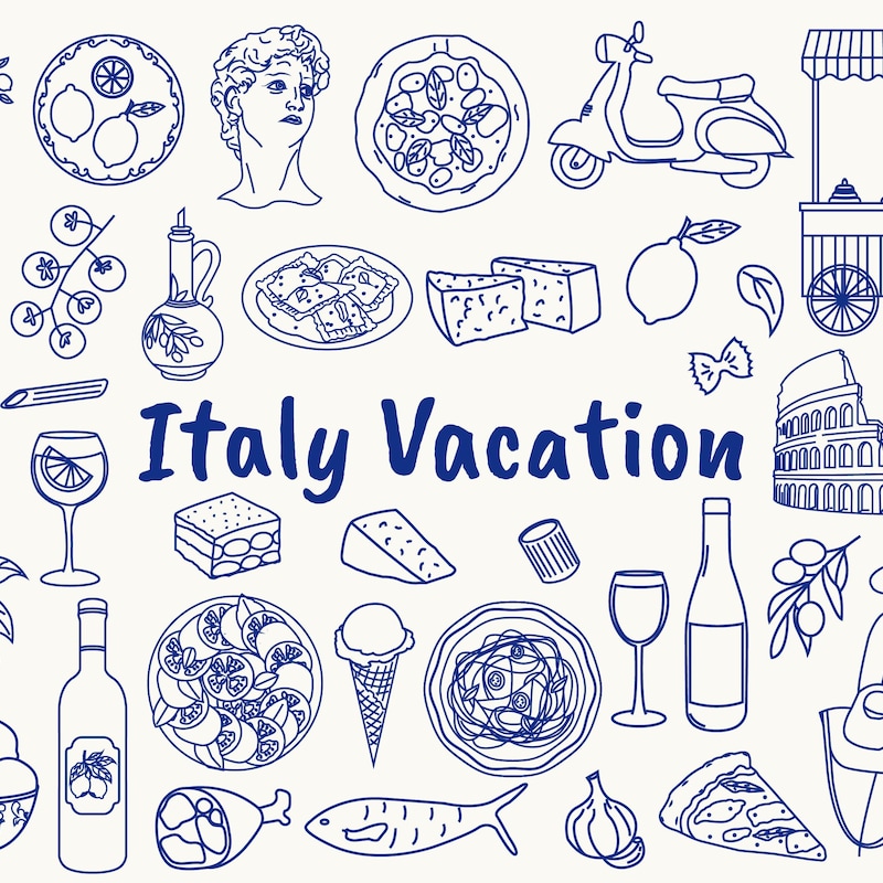 Italian Hand Drawn Svg - Etsy