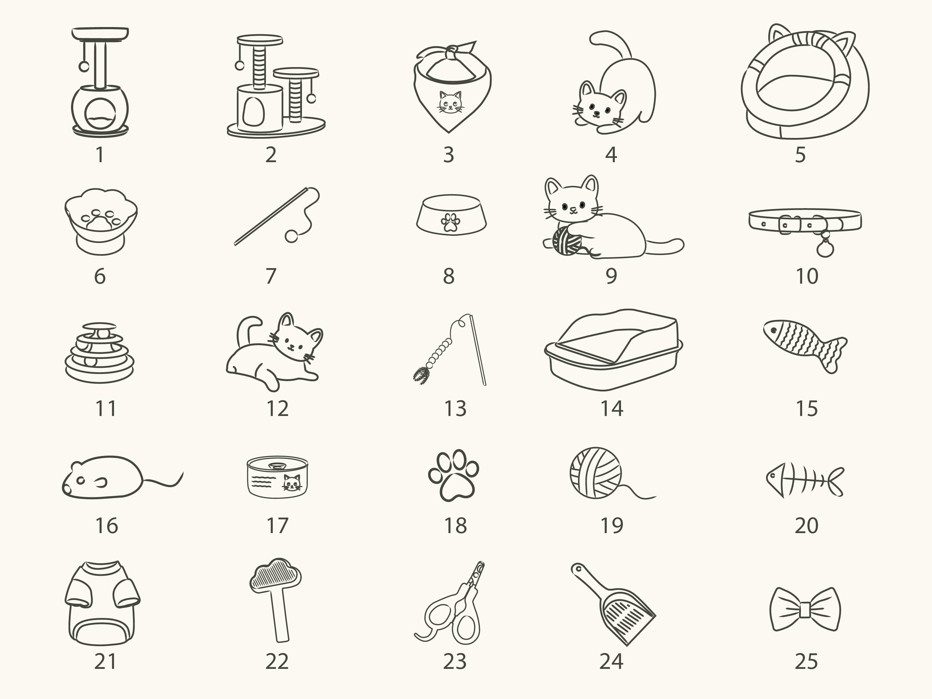 Cat Doodles SVG PNG Bundle: Hand-drawn Kitty Clipart - Etsy