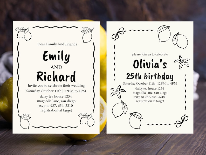 Lemon Doodles SVG PNG Clipart Bundle: Hand-drawn Citrus Illustrations ...