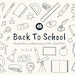 Back to School Doodle SVG PNG Bundle: 45 Hand-drawn School Clipart - Etsy