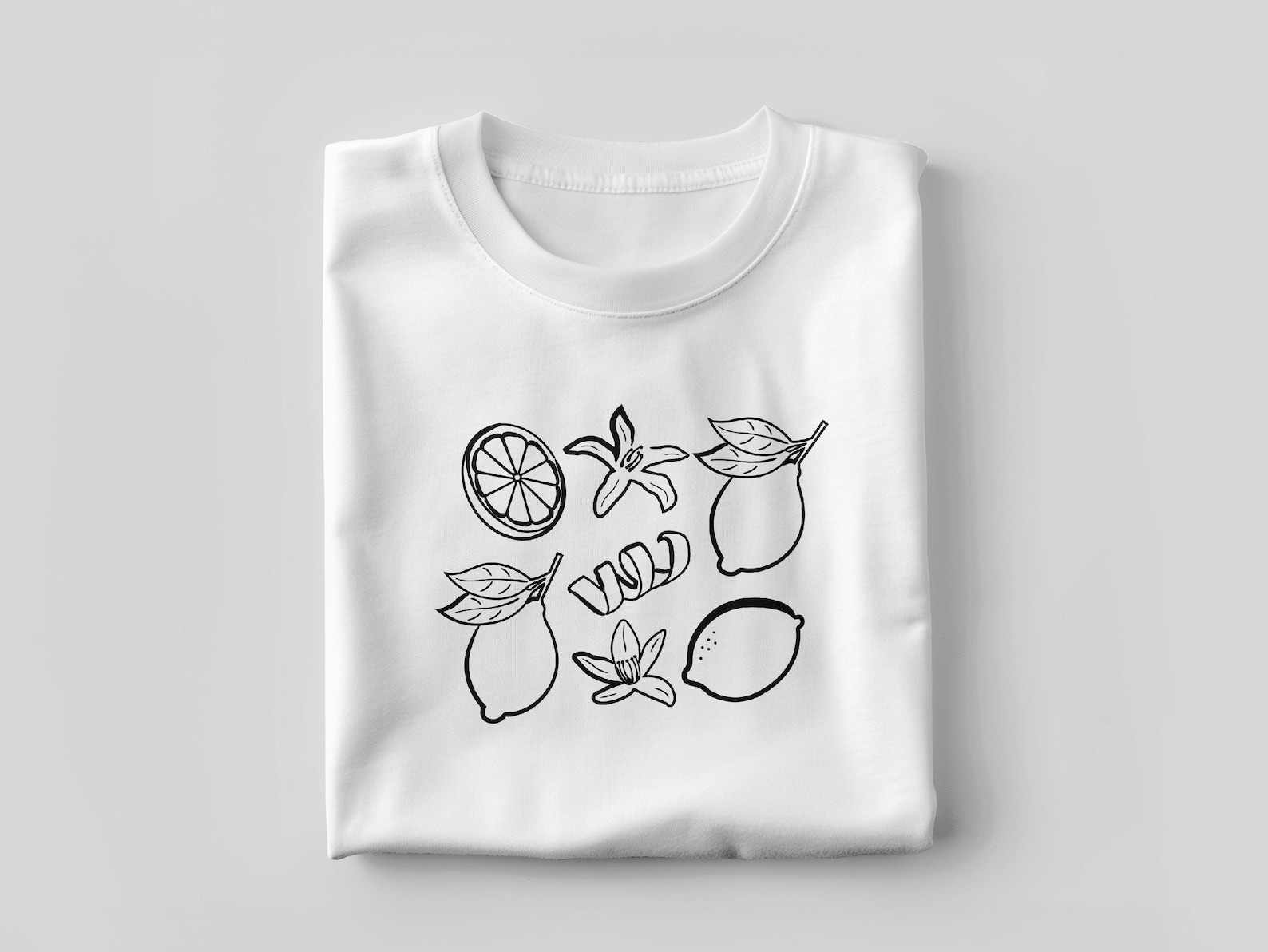 Lemon Doodles SVG PNG Clipart Bundle: Hand-drawn Citrus Illustrations ...