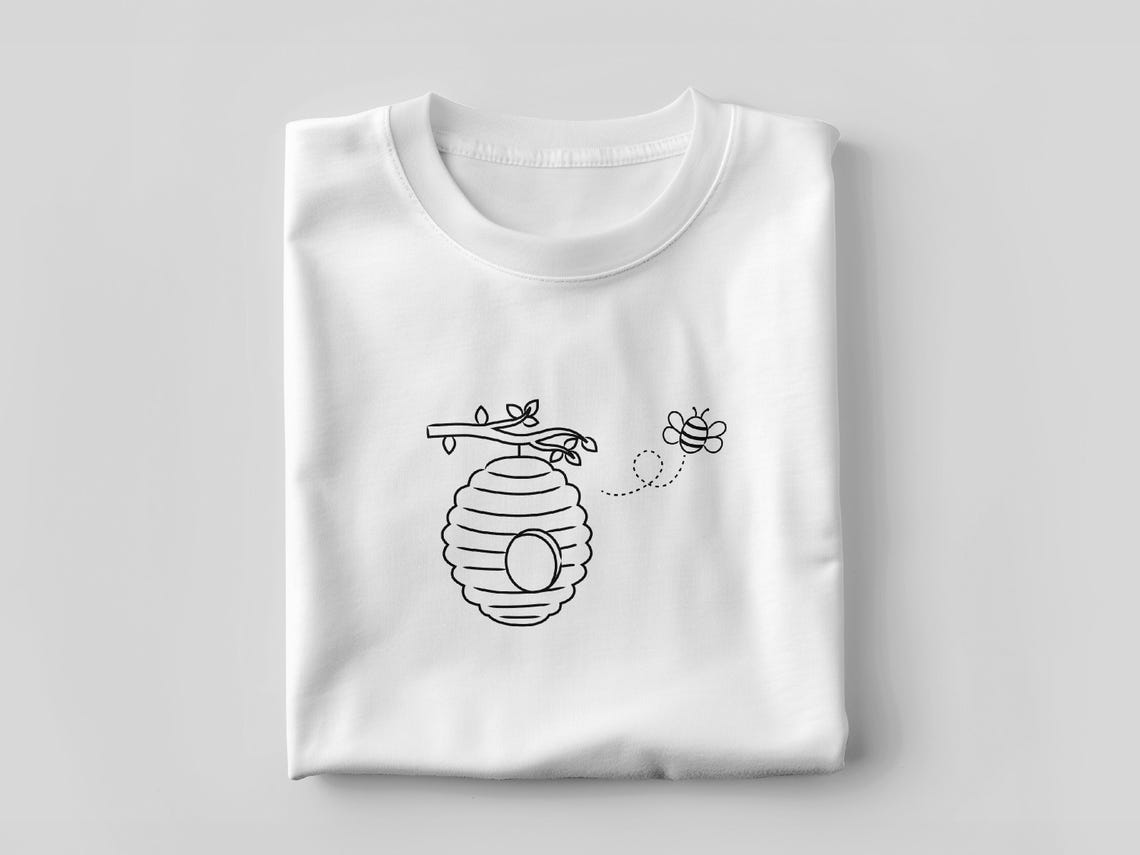 Honey Bee Doodle Clipart: Hand Drawn SVG PNG Graphics - Etsy