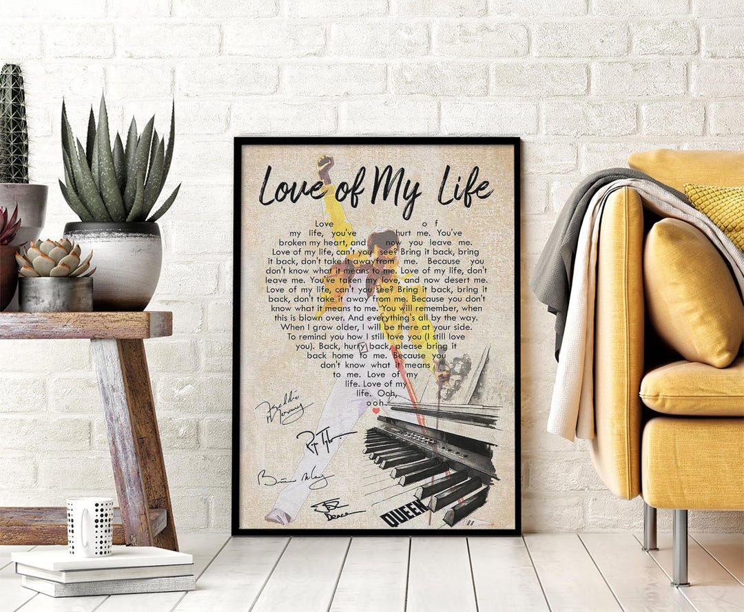 Love of My Life Canvas, Love of My Life Posters, Romantic Relationship ...