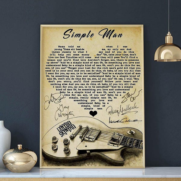 Lynyrd Skynyrd Man Song - Etsy Australia