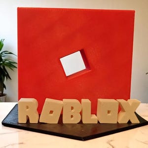 Roblox Display STL File – 3D Printable Gamer Room Decor, Roblox Logo ...