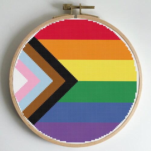 Intersectional Pride Flag LGBTQ Cross Stitch Pattern. Pride - Etsy