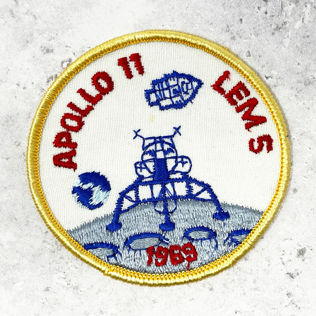 Vintage Apollo 11 LEM 5 Patch NASA Mission Astronaut 3" Moon Landing - Etsy