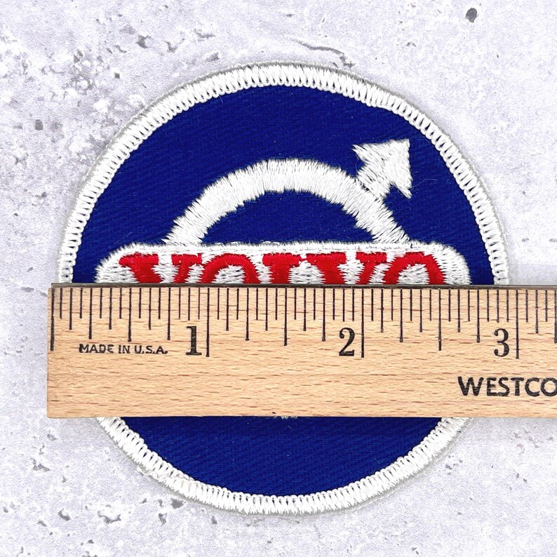 Vintage Volvo Patch • 70s Car Auto Emblem • NOS Original Sew-on 3 ...