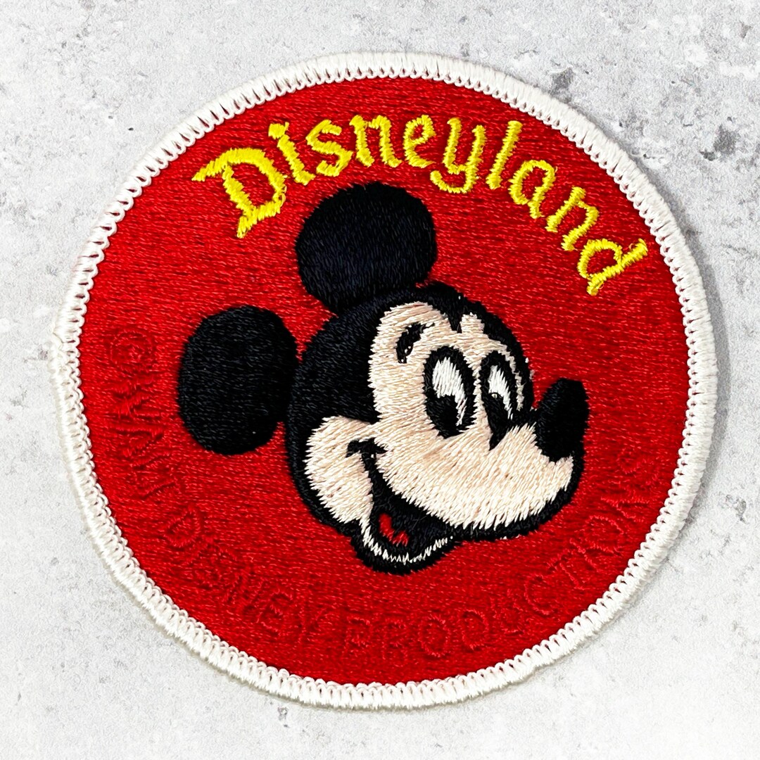 Vintage Disneyland Patch 80s Theme Park Souvenir Mickey Mouse NOS - Etsy