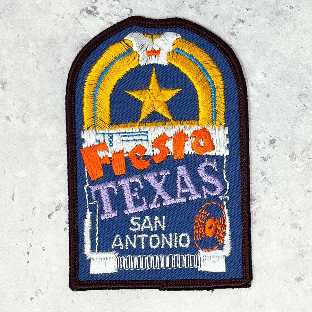 Vintage Fiesta Texas Patch 90s Six Flags Theme Park Souvenir San ...