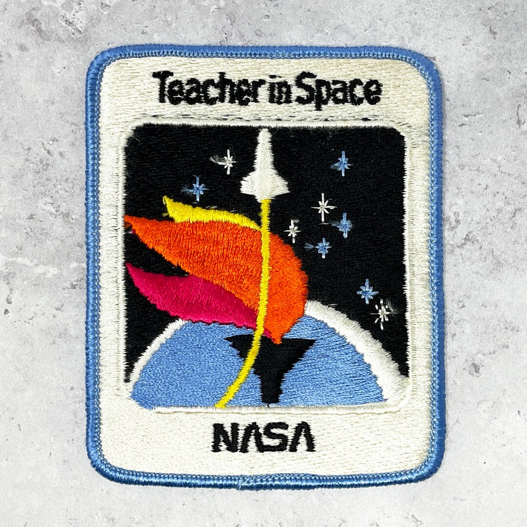 Vintage NASA Teacher in Space Patch 80s Astronaut Shuttle NOS - Etsy