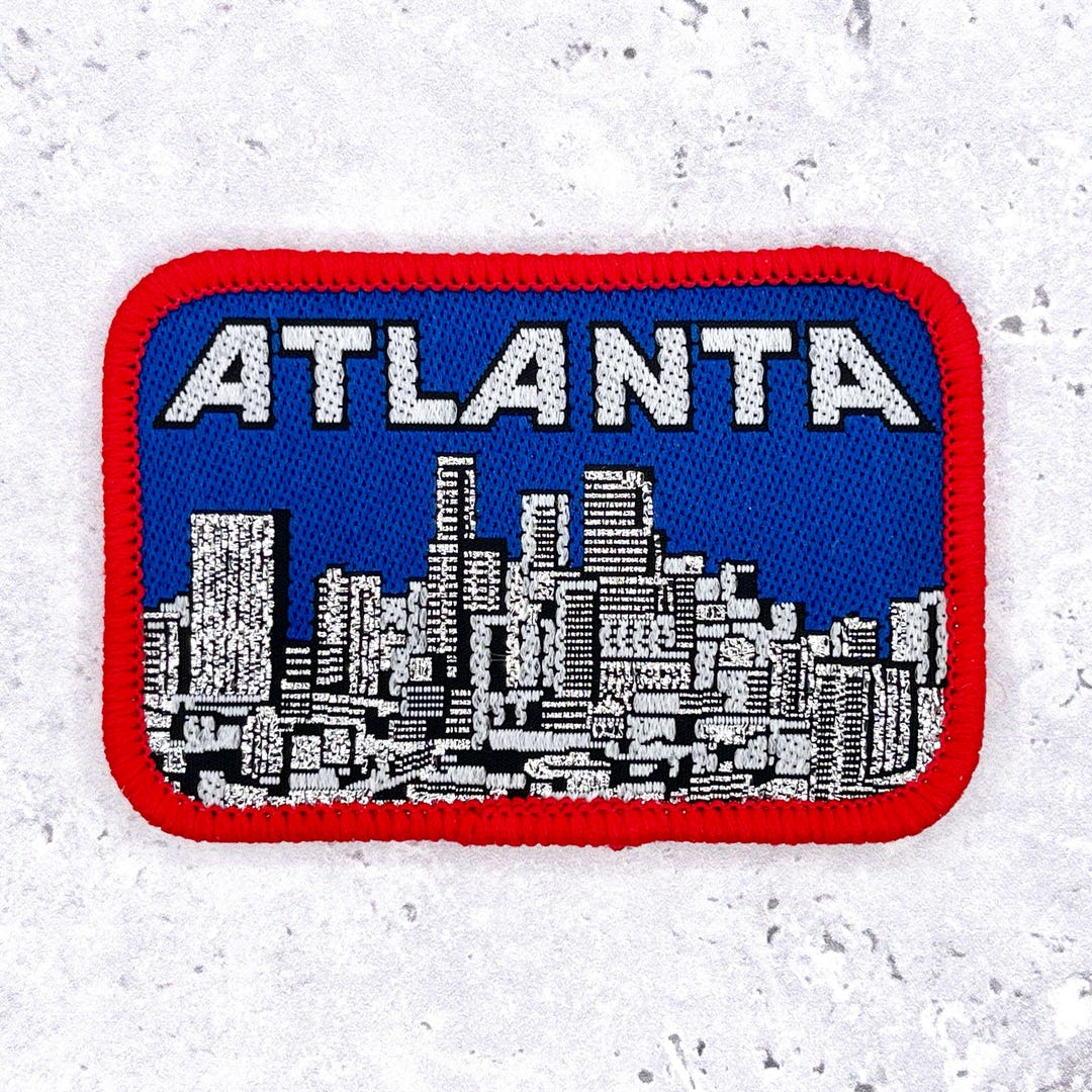 Vintage Atlanta Patch • Georgia ATL Skyline Souvenir • Iron-on NOS - Etsy